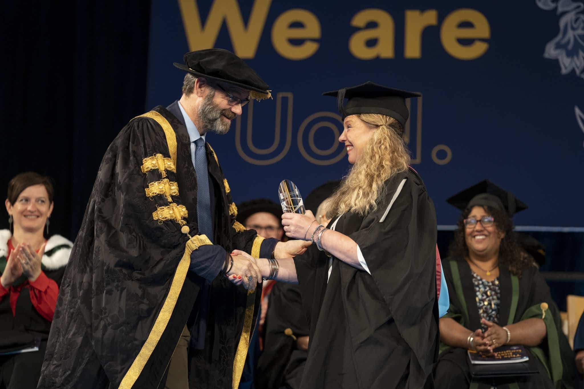 Annie swaps her mortar board for a chopping board as she prepares for ...