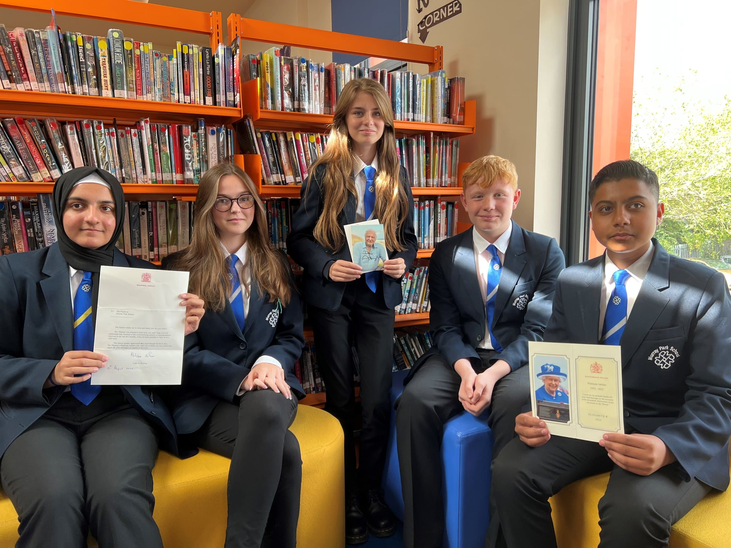 School pupils receive letters from the stars