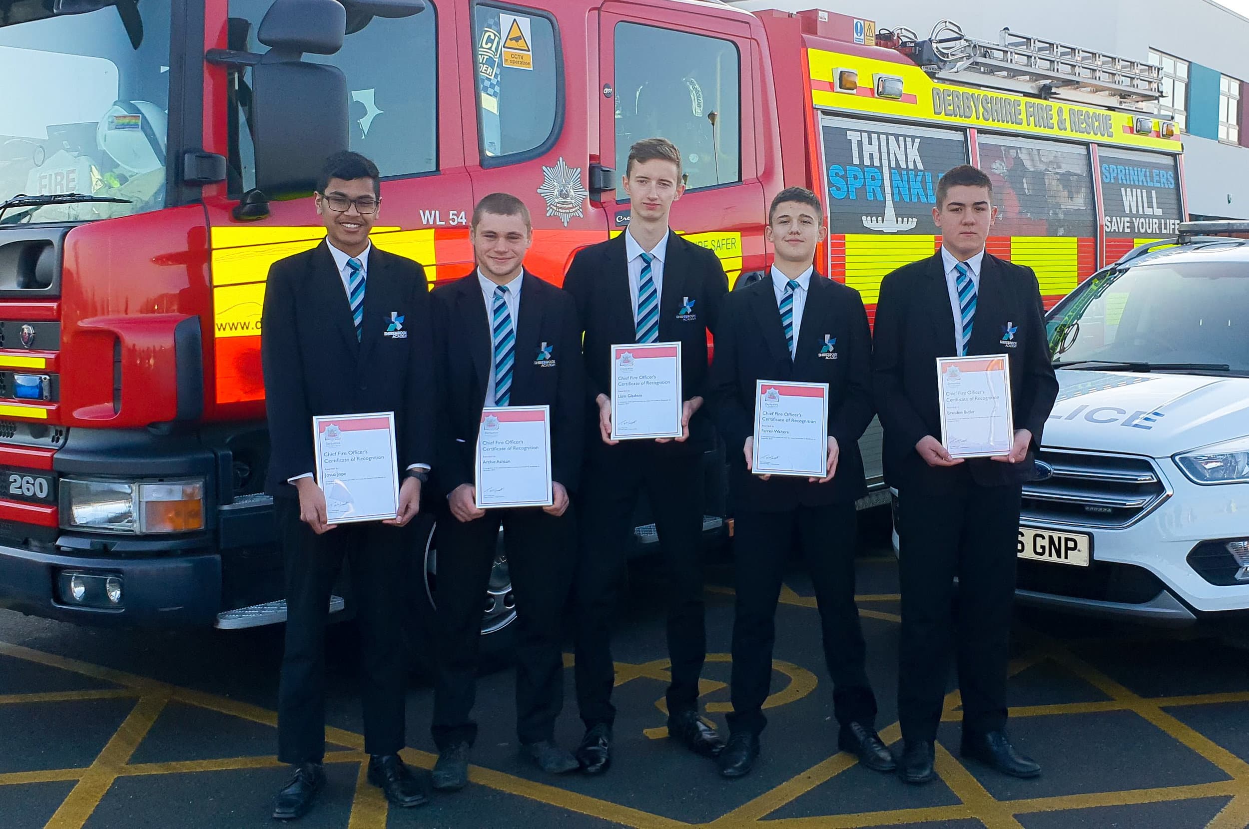 Derbyshire’s chief fire officer hails Shirebrook Academy students as ...
