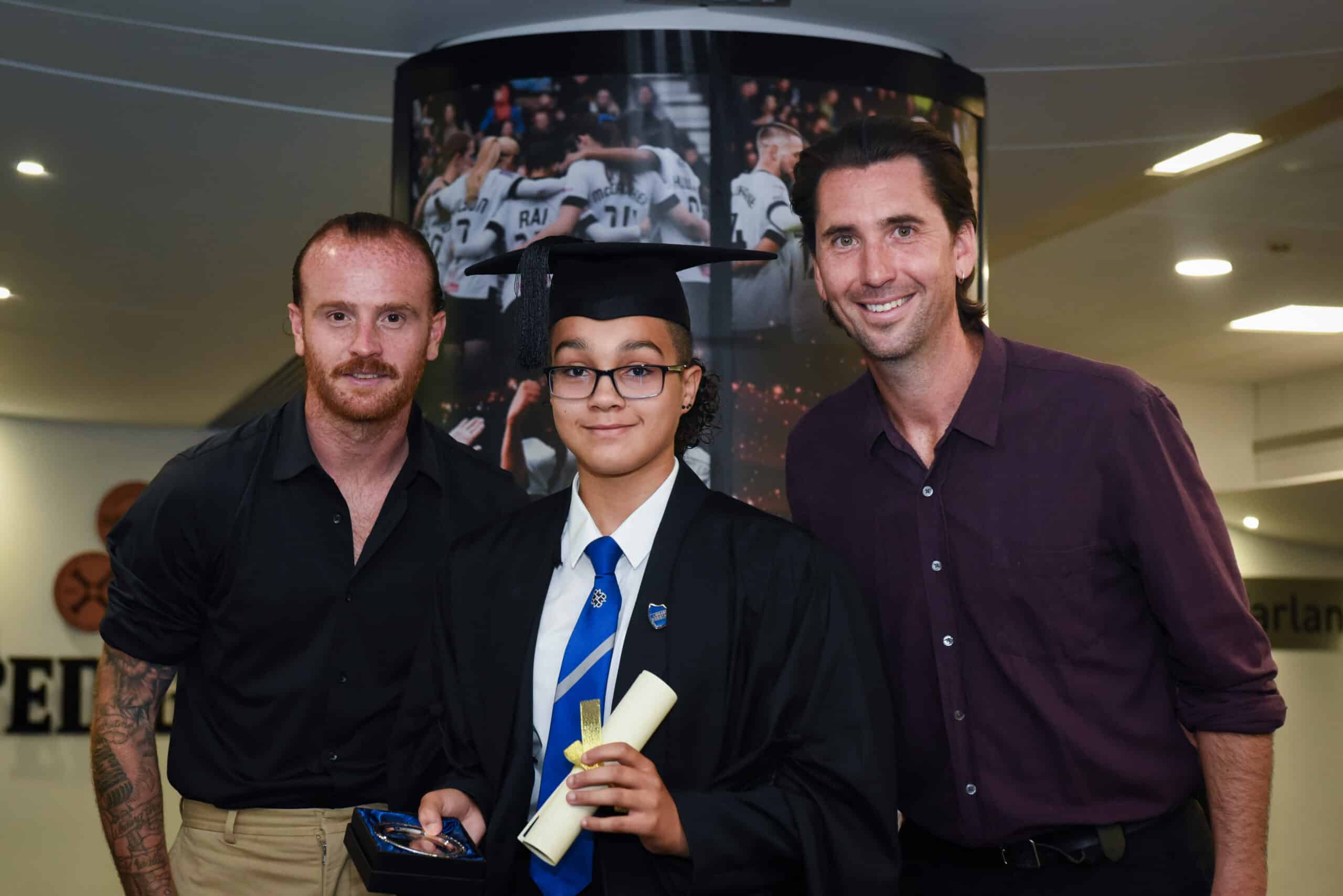 Former Derby County players help Murray Park students celebrate top ...