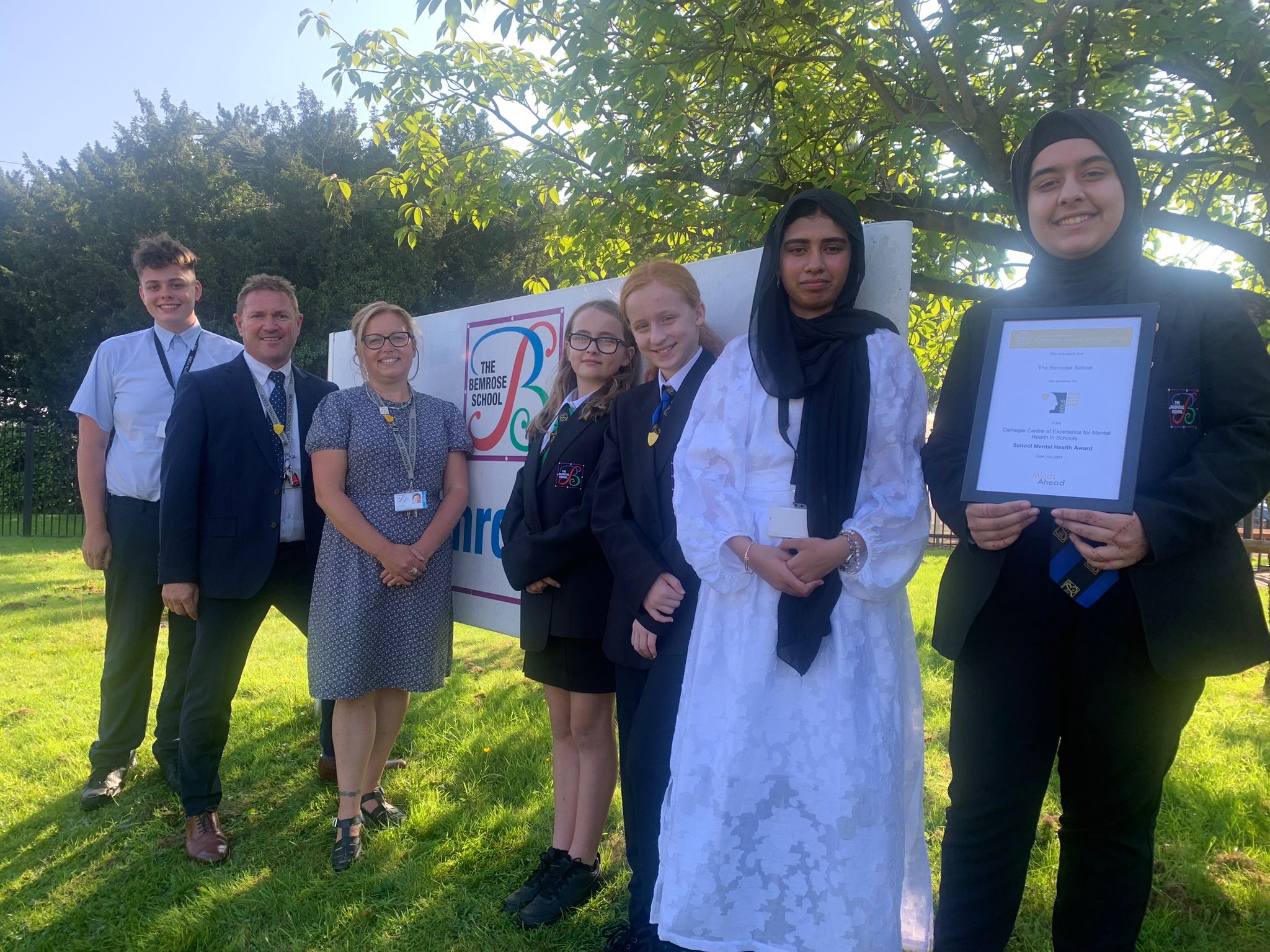 Gold award for The Bemrose School as assessors praise mental health ...